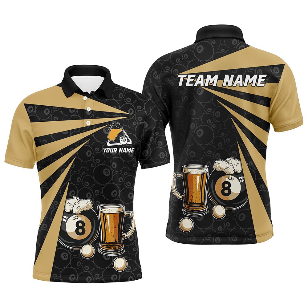 Personalisierte Billard Polo Shirts für Männer mit Bier - Individuelle ...